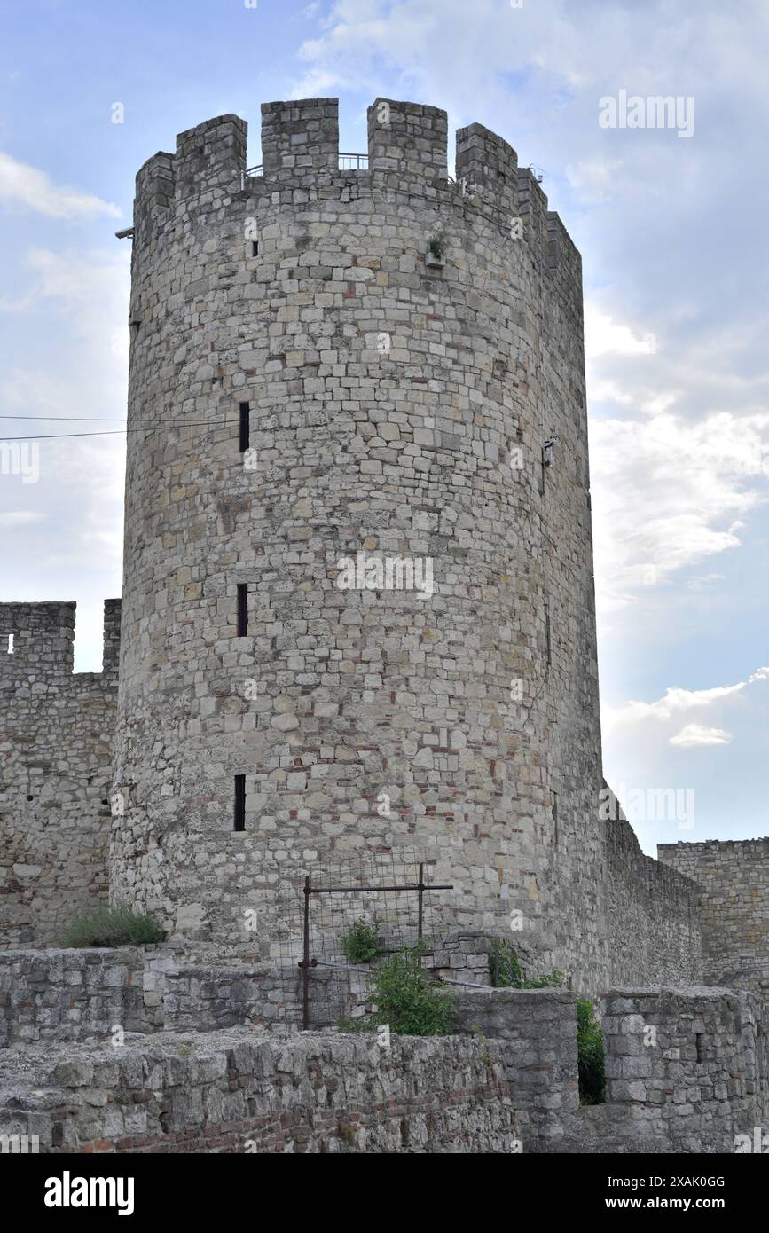 Remains of Historic Belgrade Fortress in Kalemegdan park in Belgrade ...