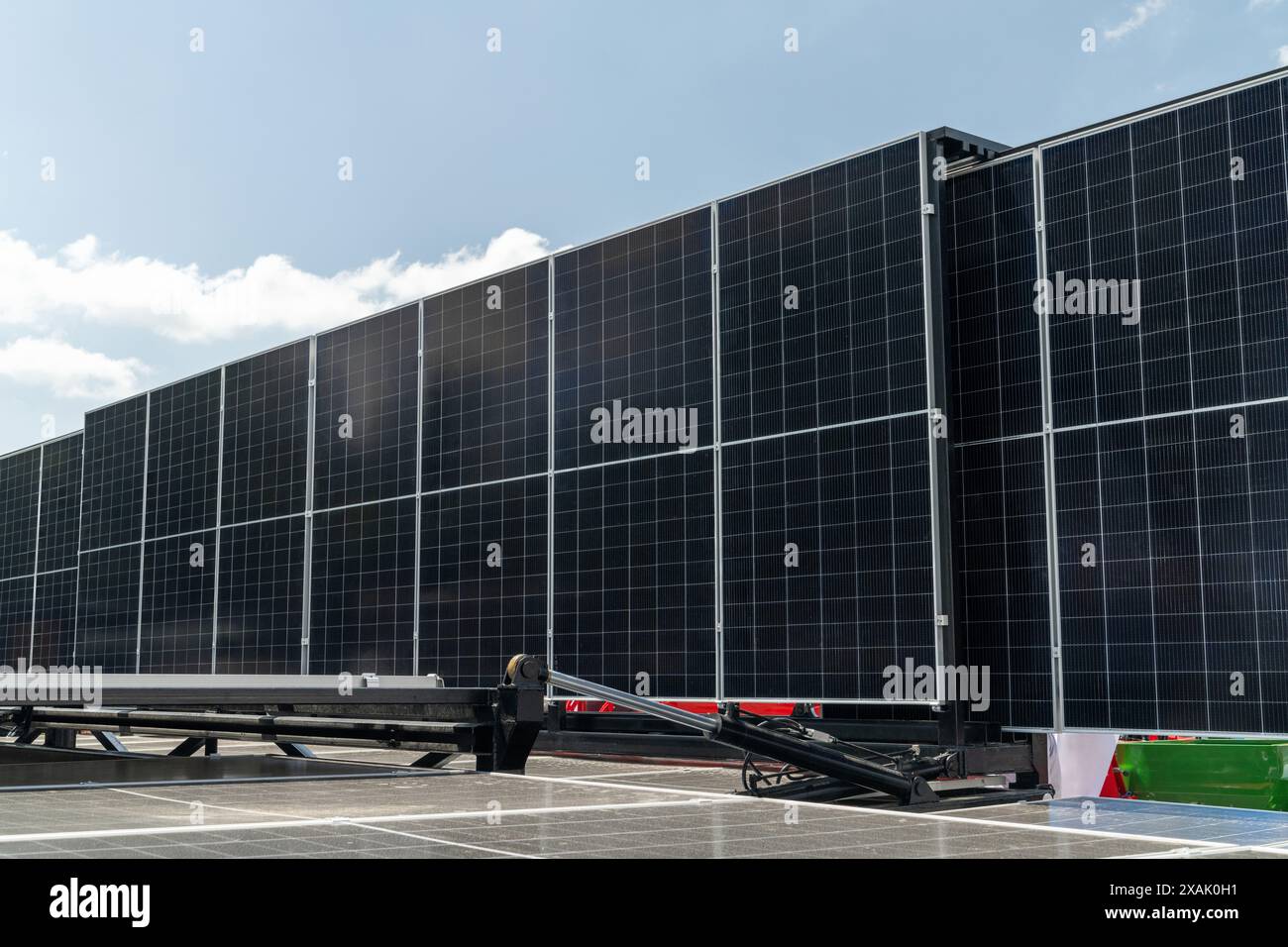 Mobile solar energy power station. Renewable energy and sustainable ...