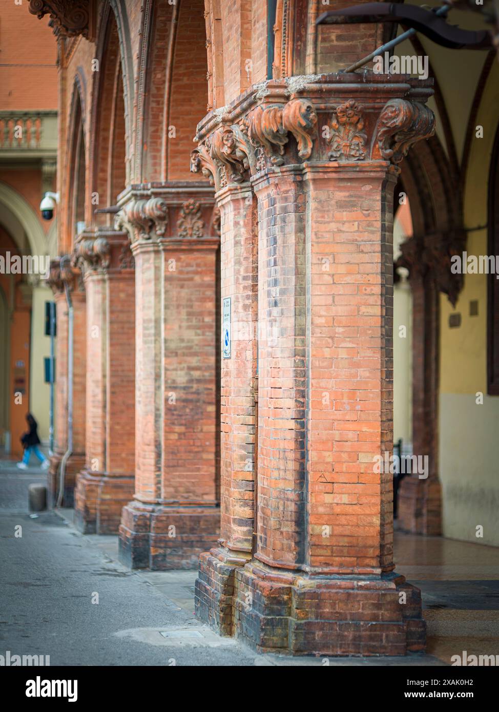 Italy, Bologna, Architectural detail, Piazza VIII Agosto Stock Photo ...