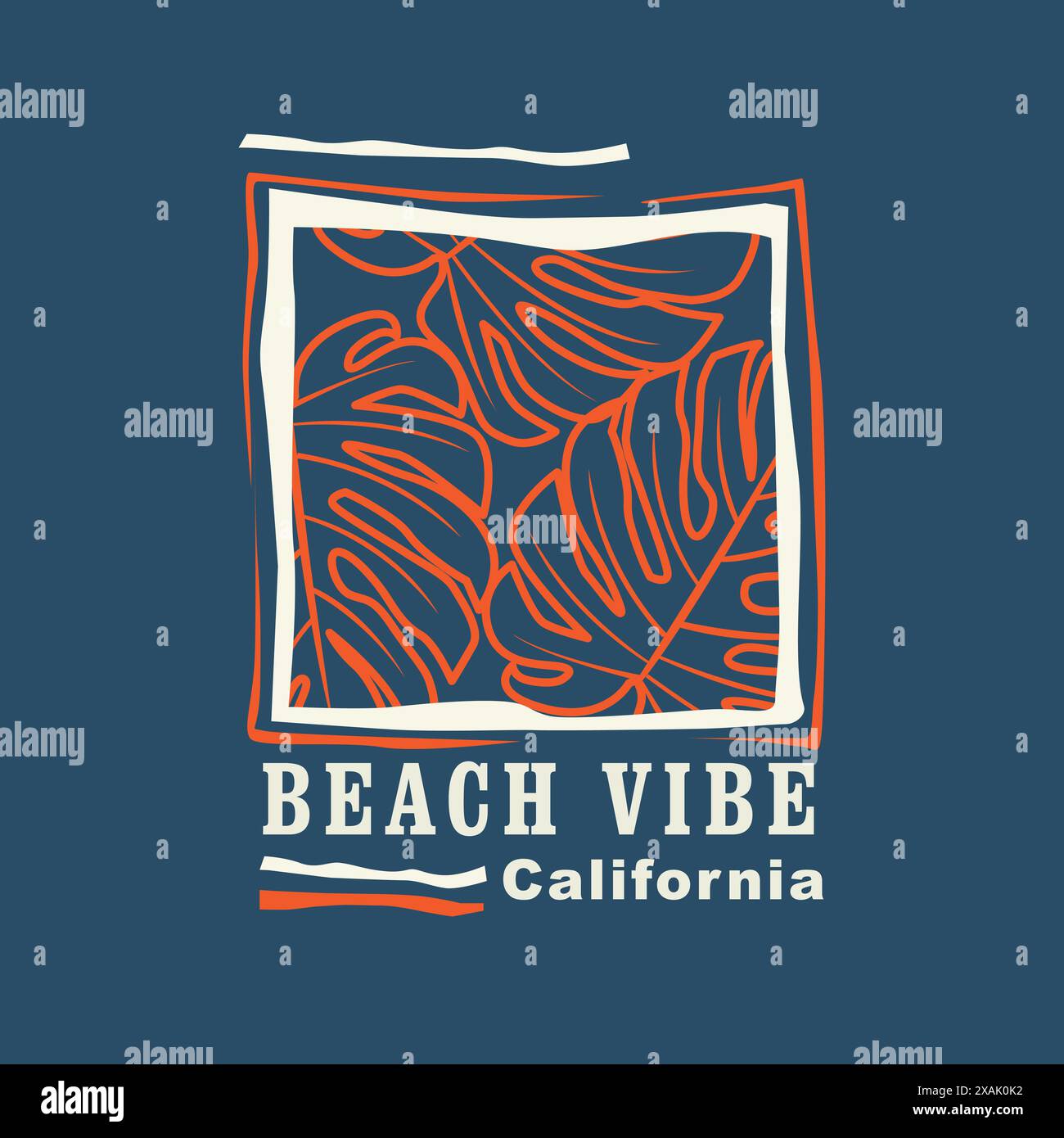 Beach vibe logo Stock Vector Images - Alamy