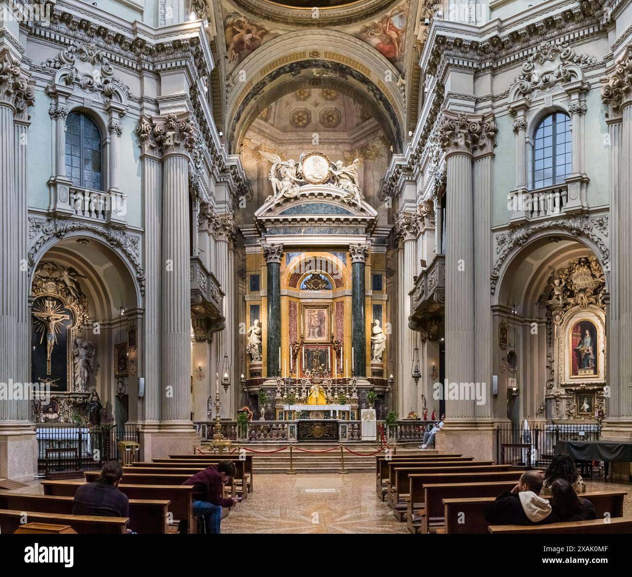 Italy, Bologna, Santuario di Santa Maria della Vita, interior view ...