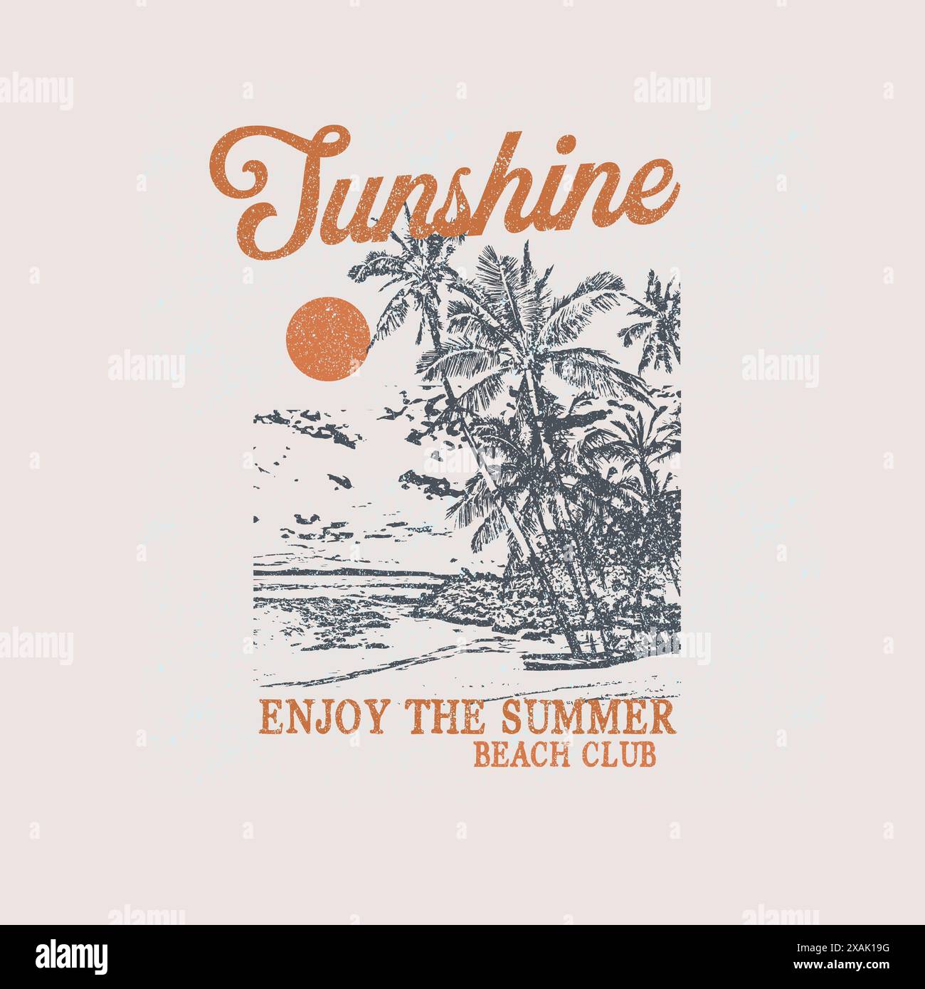 Vintage summer holiday poster hi-res stock photography and images - Alamy