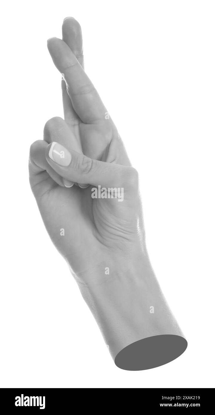 Liar fingers crossed Black and White Stock Photos & Images - Alamy