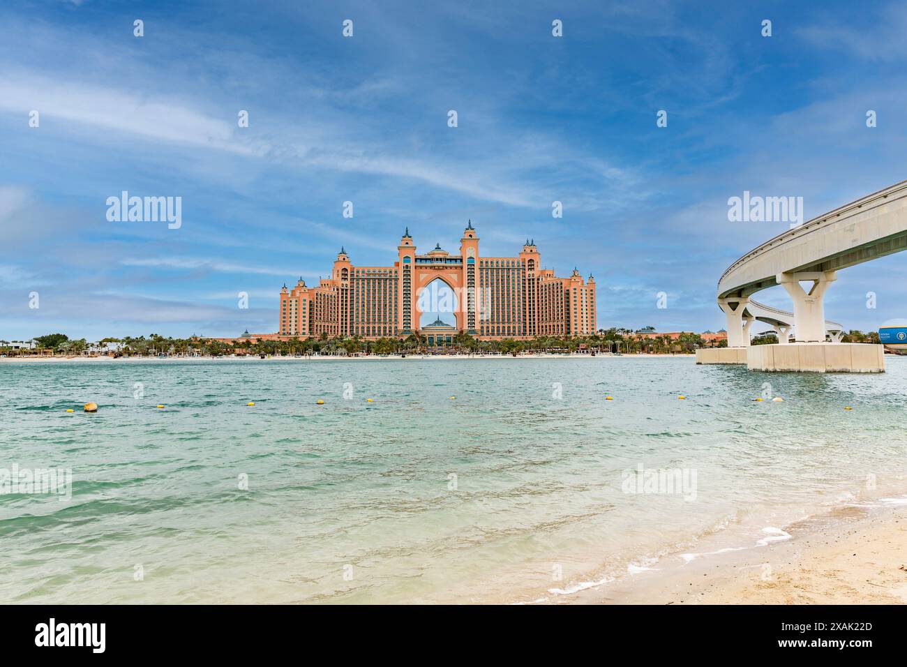 Hotel Atlantis The Palm, 5 star hotel, view from The Pointe viewpoint ...