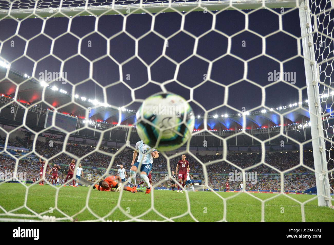 Rio de Janeiro-Brazil, July 21, 2021 Copa America football. Argentina ...