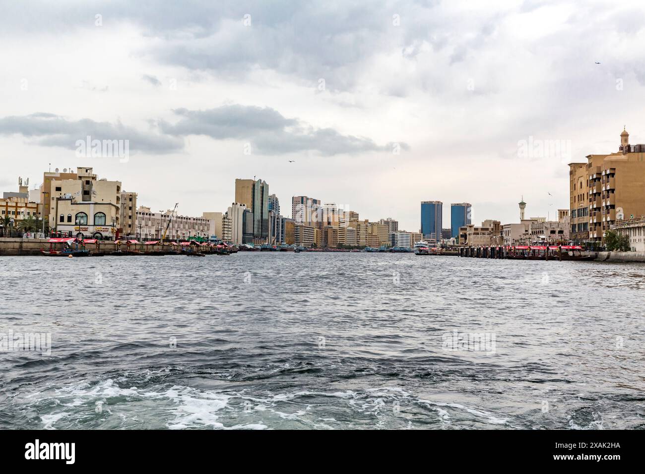 Abra cruise on Dubai Creek, Dubai, United Arab Emirates, Middle East ...