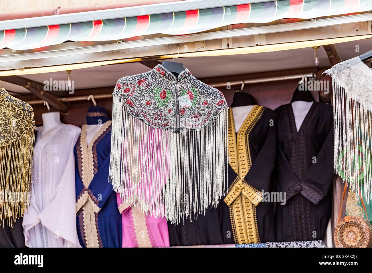 Traditional clothes and souvenir stores, Grand Souk, Old Baladiya ...