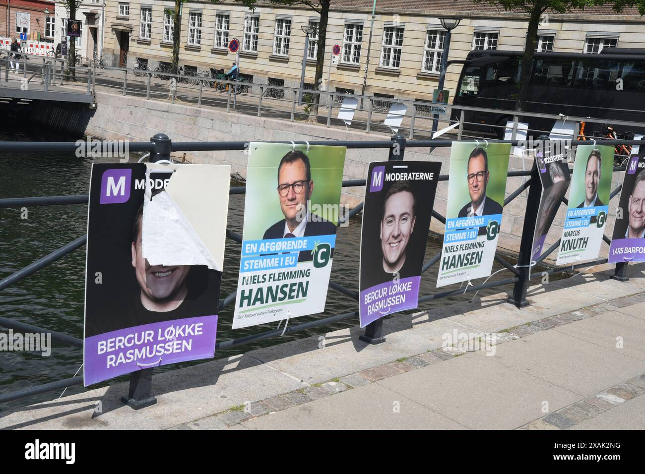 Copenhagen/ Denmark/07 jUNE 2024/ eu elections voting card & Various ...