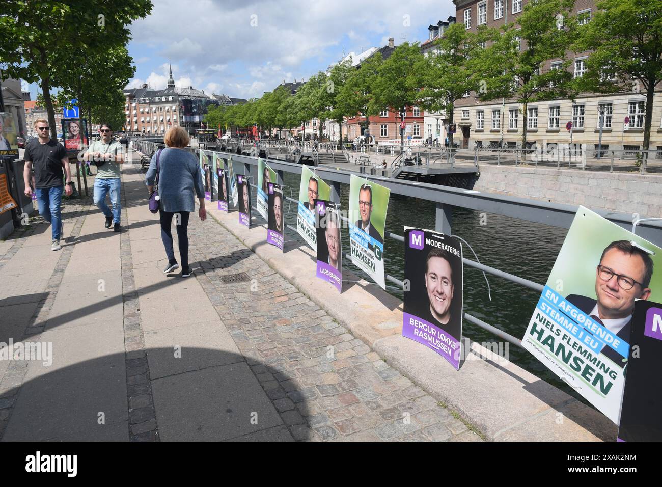 Copenhagen/ Denmark/07 jUNE 2024/ eu elections voting card & Various ...