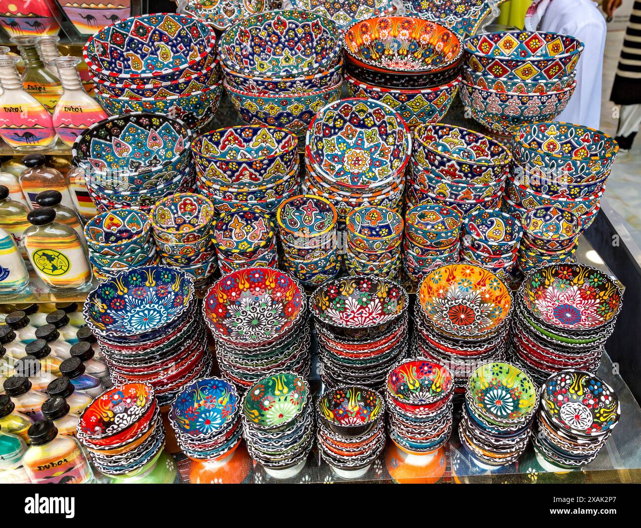 Colorful ceramic items, Grand Souk, Old Baladiya Street, Spice and Gold ...