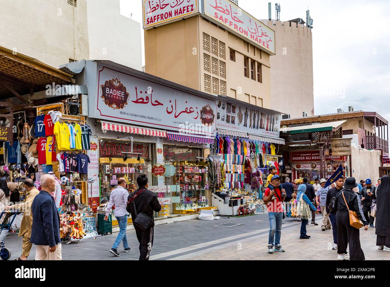 Traditional clothes and souvenir stores, Grand Souk, Old Baladiya ...