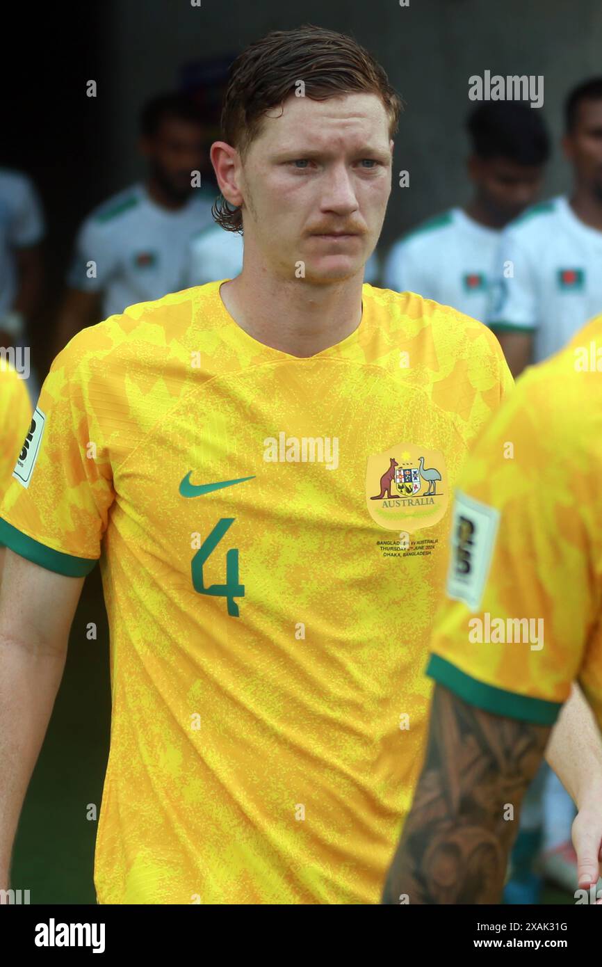 Kye Rowles before their second leg match of the FIFA World Cup ...