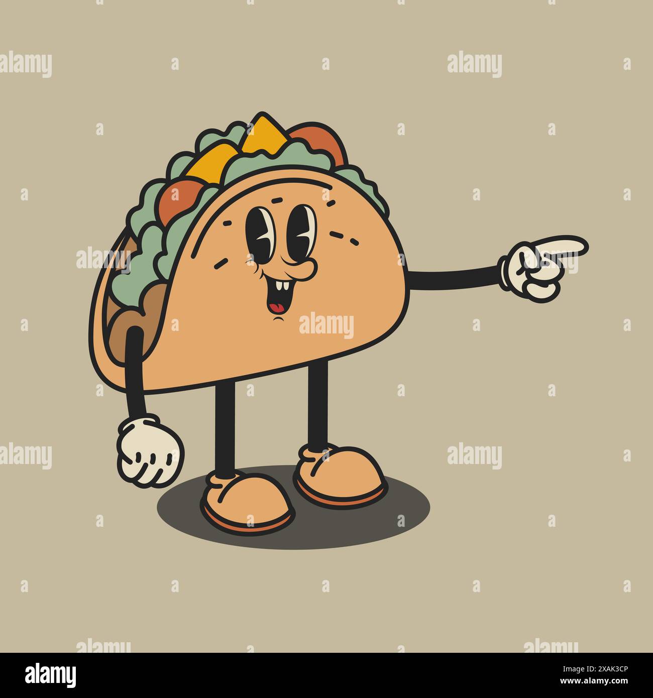 Retro mascot design hi-res stock photography and images - Alamy