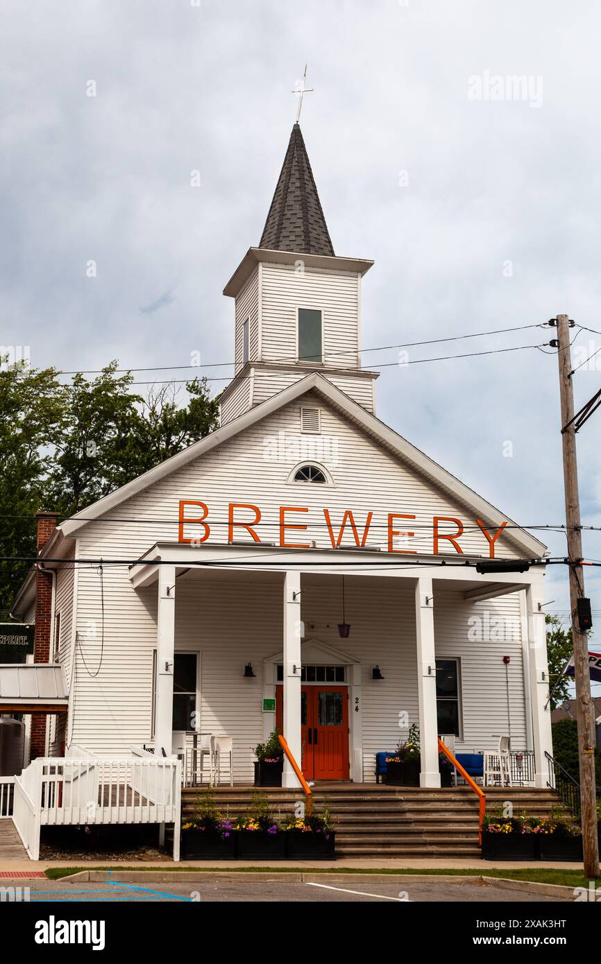 A former church turned into a brewery Stock Photo - Alamy