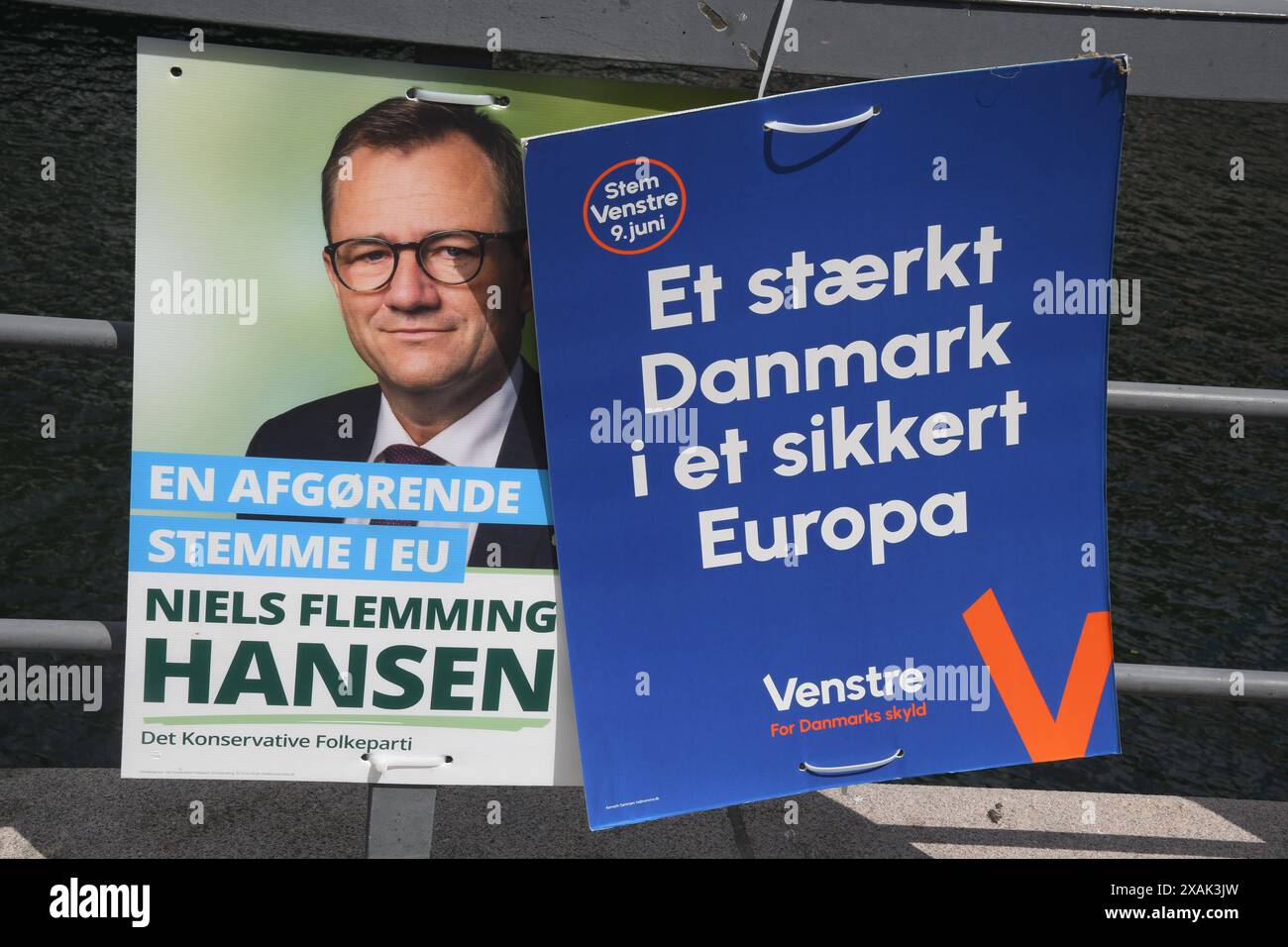 Copenhagen/ Denmark/07 jUNE 2024/ eu elections voting card & Various ...