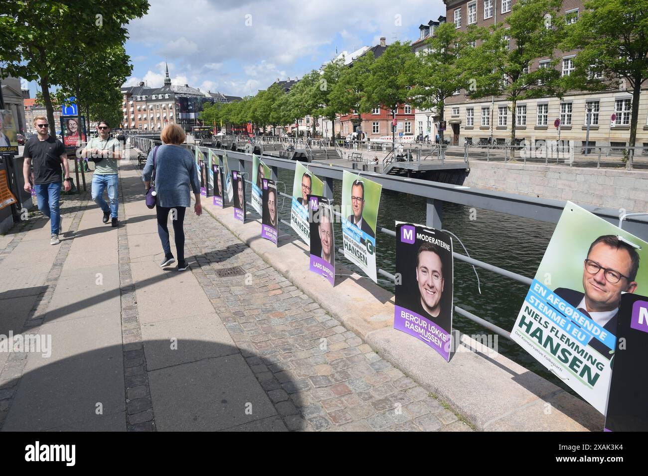 Copenhagen/ Denmark/07 jUNE 2024/ eu elections voting card & Various ...