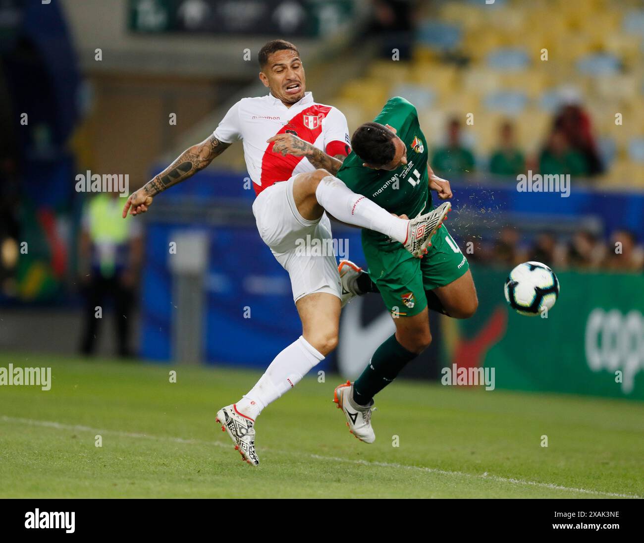 Rio de Janeiro-Brazil, June 8, 2021, player Paolo Guerrero of Peru's ...