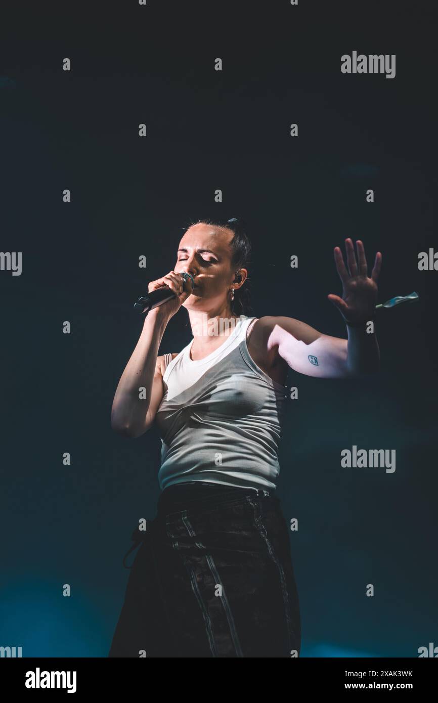 Aarhus, Denmark. 06th June, 2024. The Danish singer and songwriter MO ...