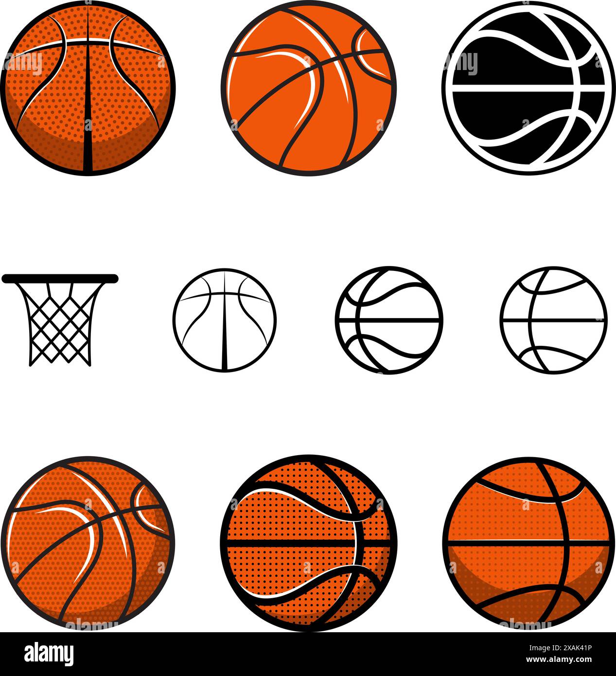 Basketball icon sign blue white hi-res stock photography and images - Alamy