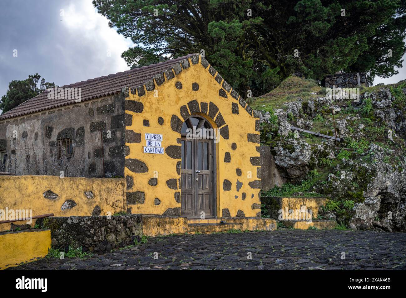 The chapel Ermita de la Virgen de la Caridad, El Hierro, Canary Islands ...