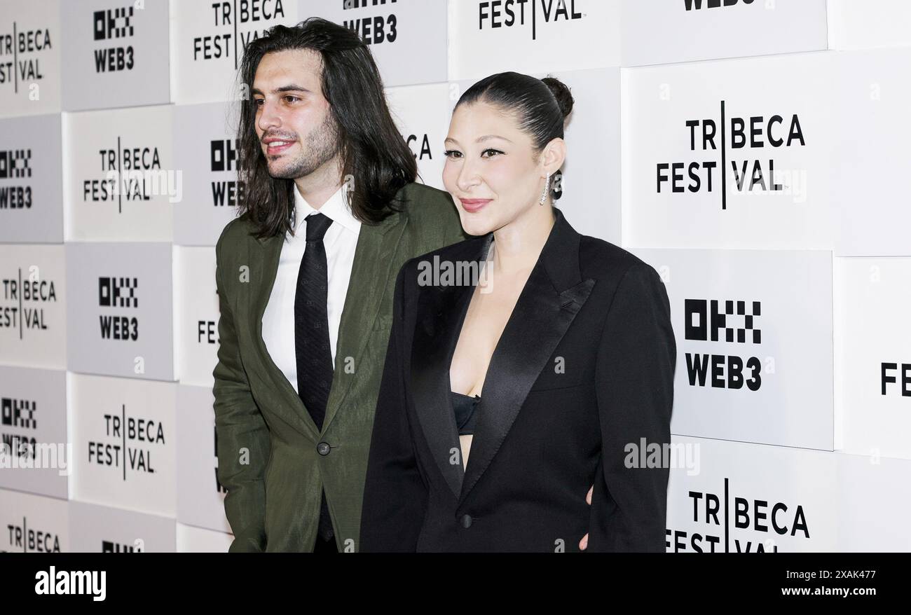 NEW YORK, NEW YORK, USA - JUNE 06, 2024: Kaan Karahan and Sebelle ...