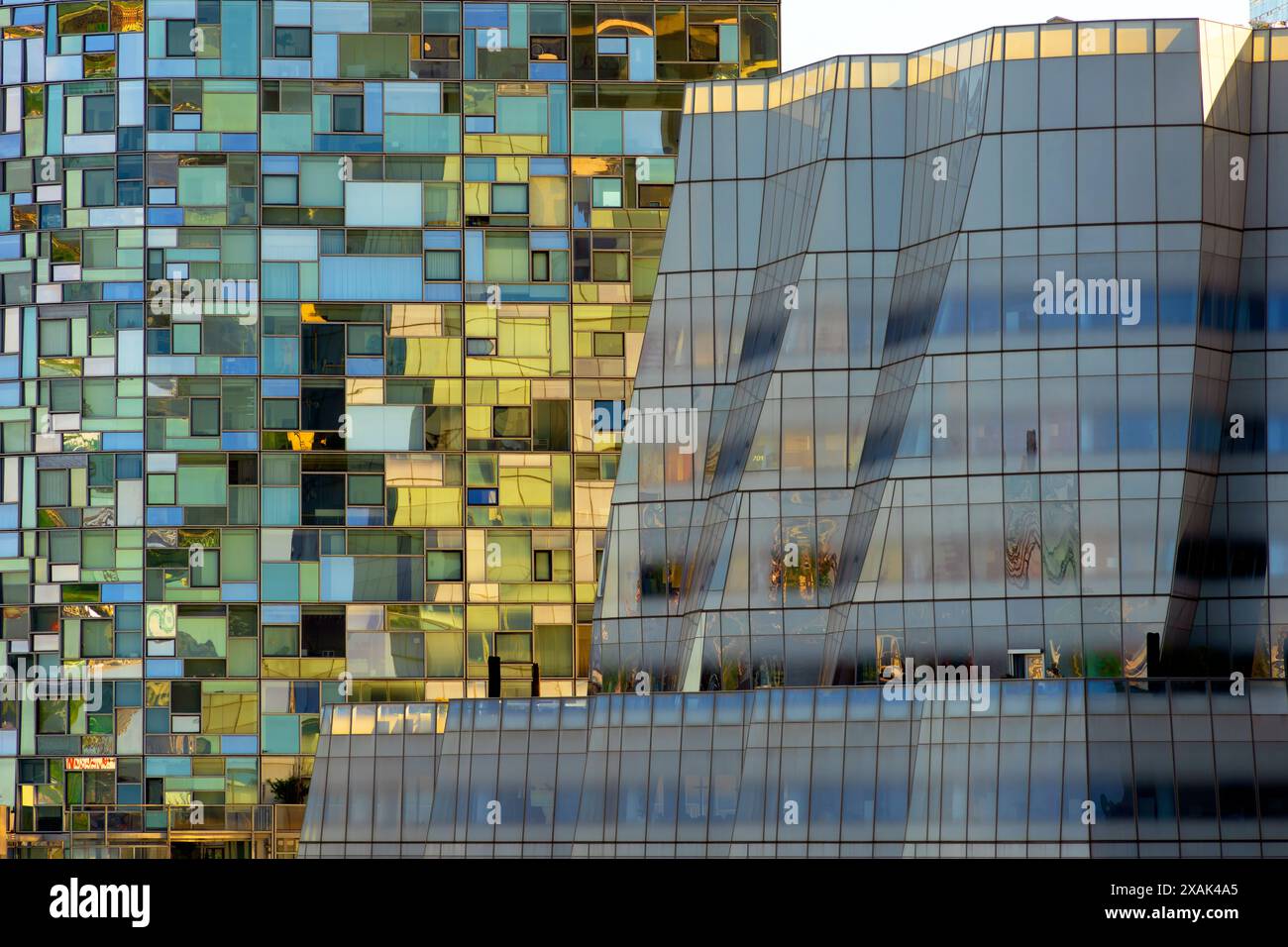 Amazing colorful IAC Building facade in ⁦Chelsea Waterside, Midtown ...