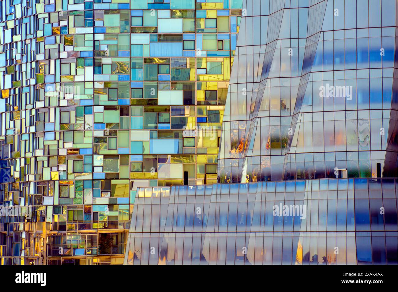 Amazing colorful IAC Building facade in ⁦Chelsea Waterside, Midtown ...