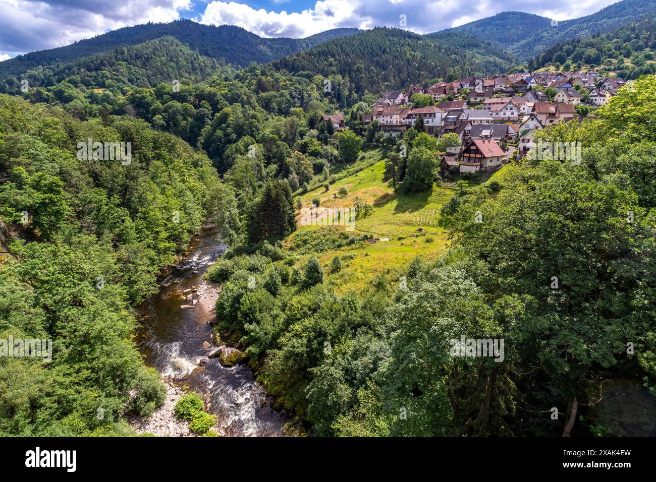 Langenbrand and the Murg Valley, Forbach, Black Forest, Baden ...