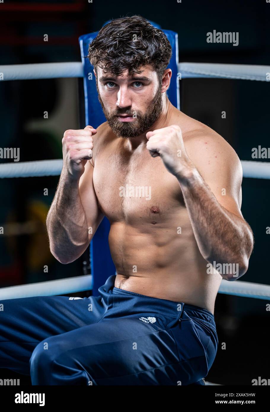Pat Brown during the Team GB Paris 2024 boxing team announcement at the ...