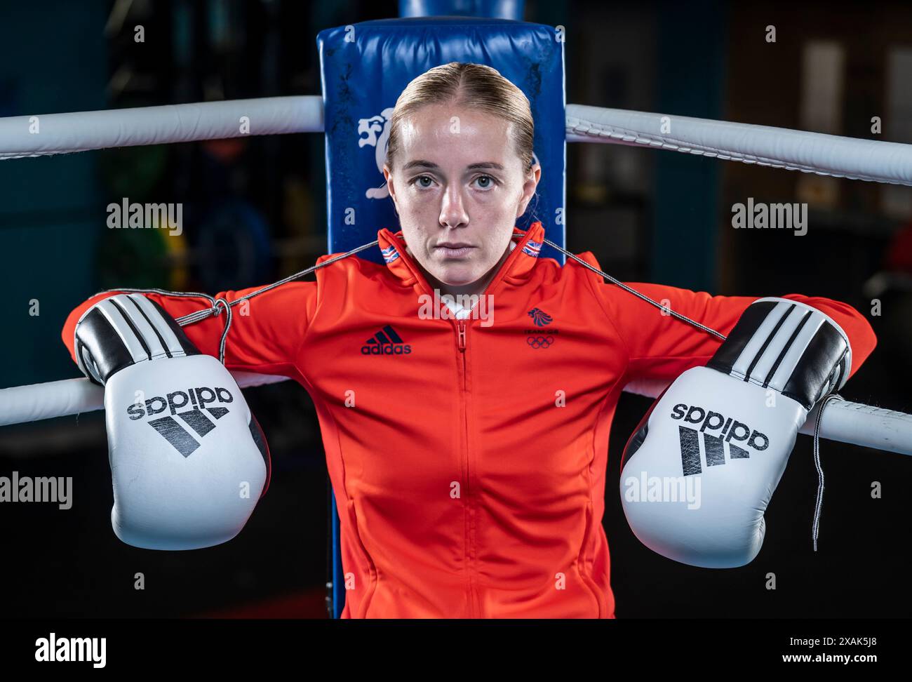 Charley Davison during the Team GB Paris 2024 boxing team announcement ...