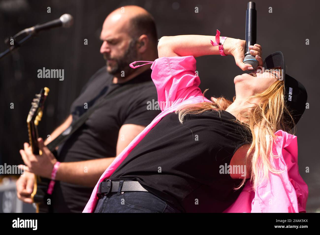 07 June 2024, Rhineland-Palatinate, Nürburg: Sandra Nasi·, singer of ...