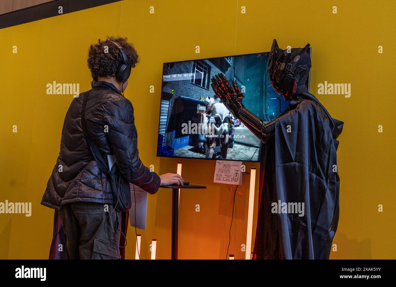 Students at graduation show at University College London Media Studies ...