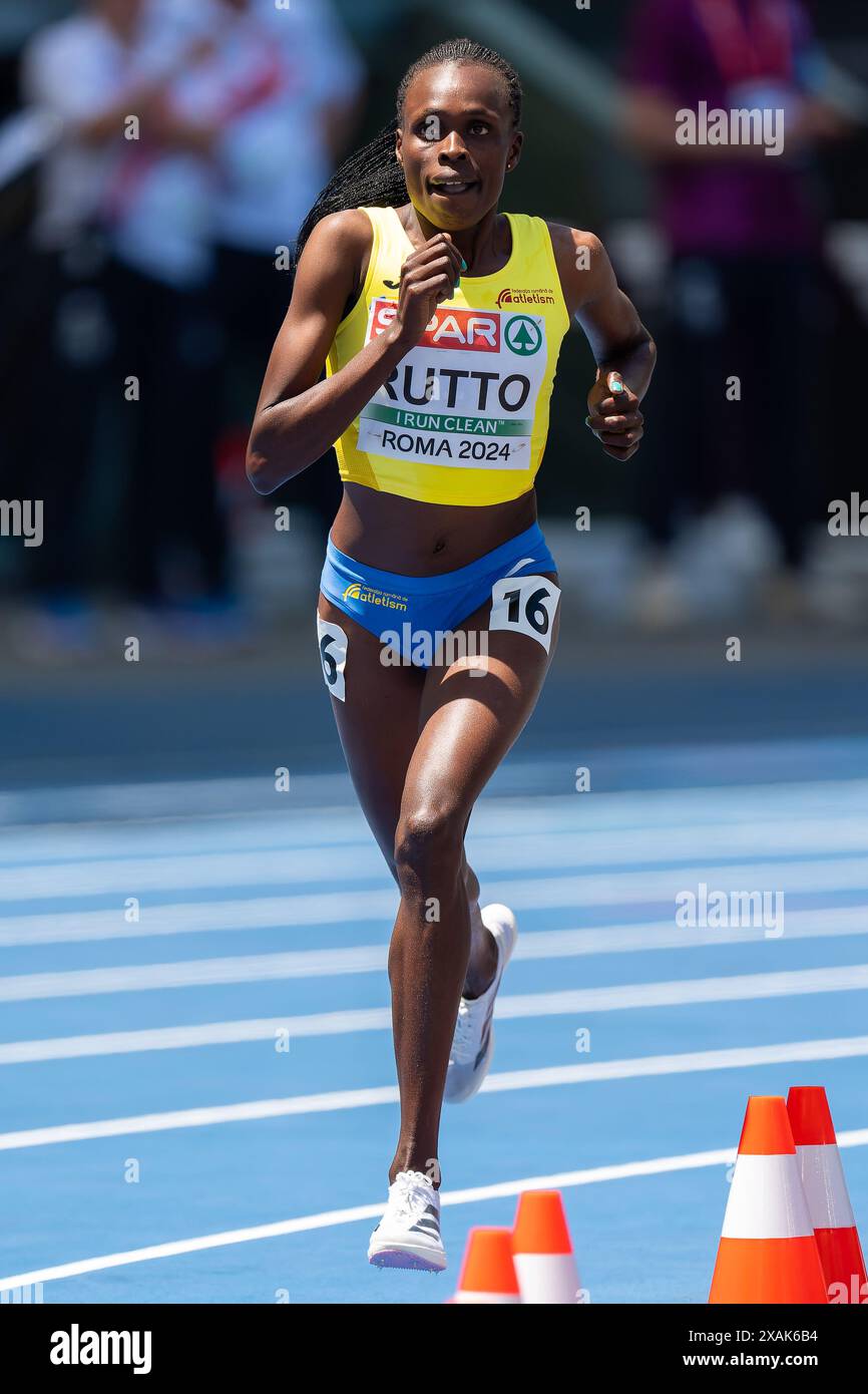Rome, Italy. 07th June, 2024. ROME, ITALY - JUNE 7: Stella Rutto of ...