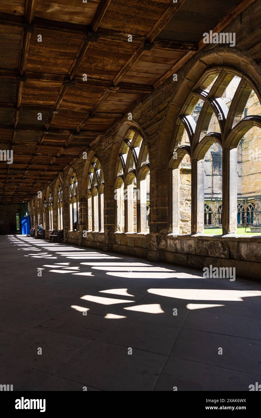 The hallway of Durham Cathedral Stock Photo - Alamy