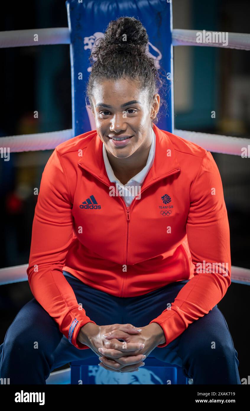 Chantelle Reid during the Team GB Paris 2024 boxing team announcement ...