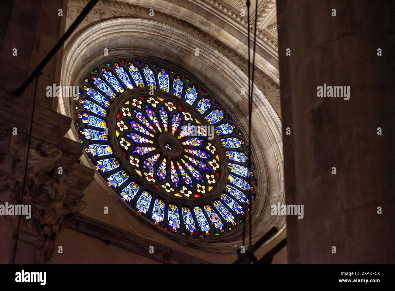 COMO, ITALY - OCTOBER 03, 2023 - View of the window rosette at the Como ...