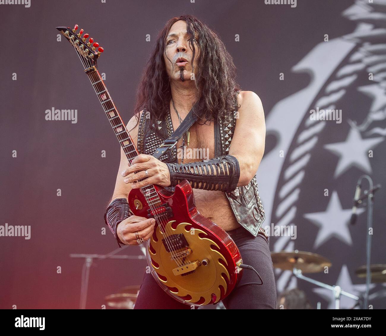 Douglas Blair of W.A.S.P. at Sweden Rock Festival 2024 Stock Photo - Alamy