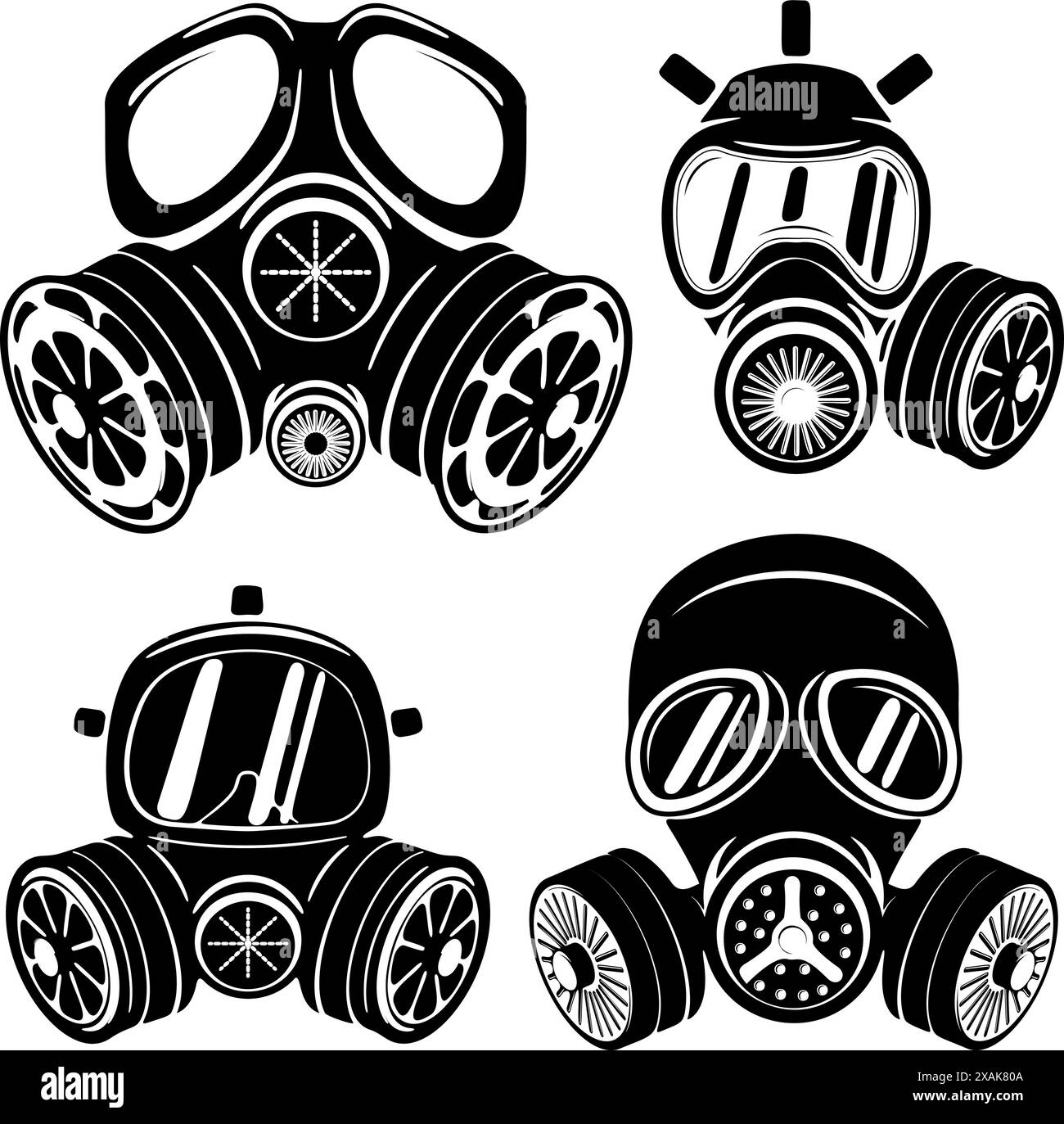 Gas masks stencil hi-res stock photography and images - Alamy