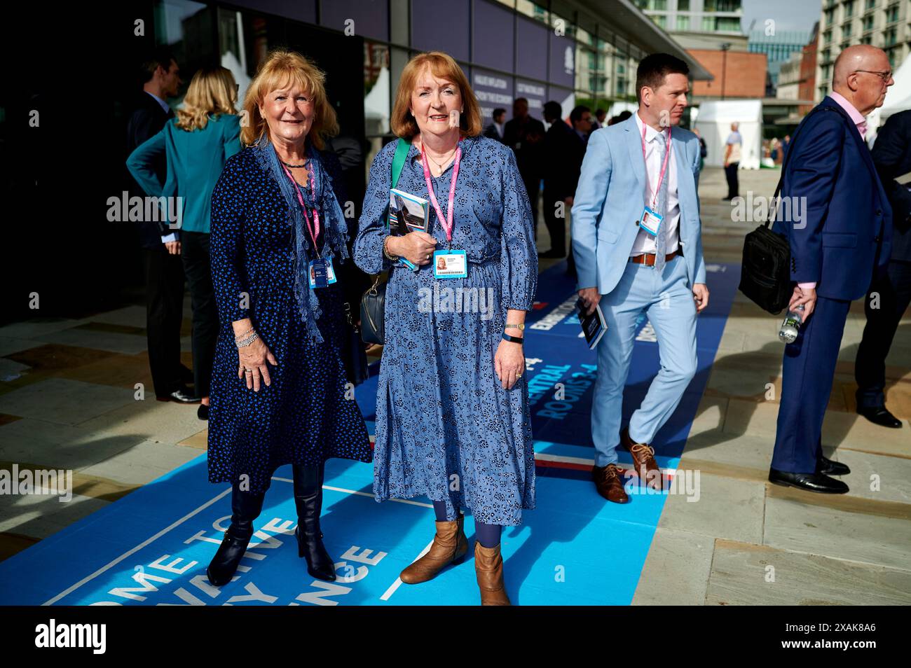 Manchester, UK, 2nd Oct 2023 Tory Councillors Liz Sneath and Jan ...