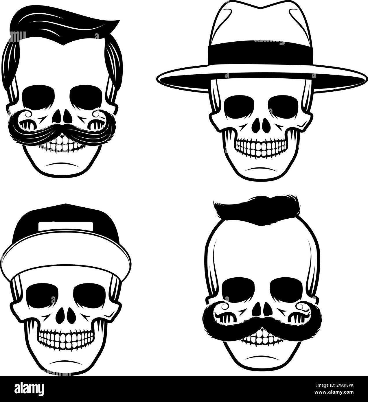 Male human skulls Cut Out Stock Images & Pictures - Alamy