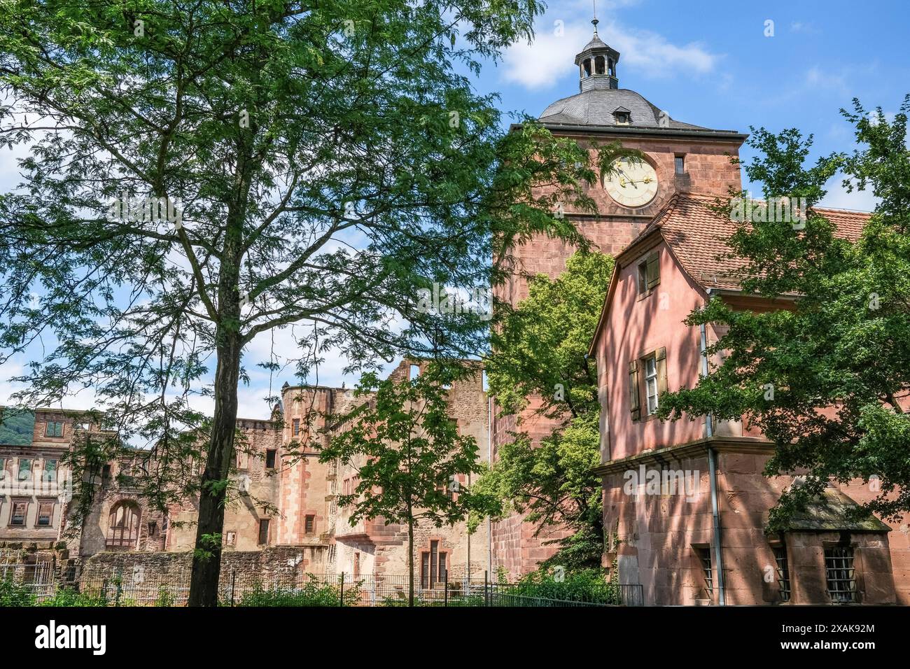 Europe, Germany, Baden-Württemberg, Heidelberg, Gate Tower in ...