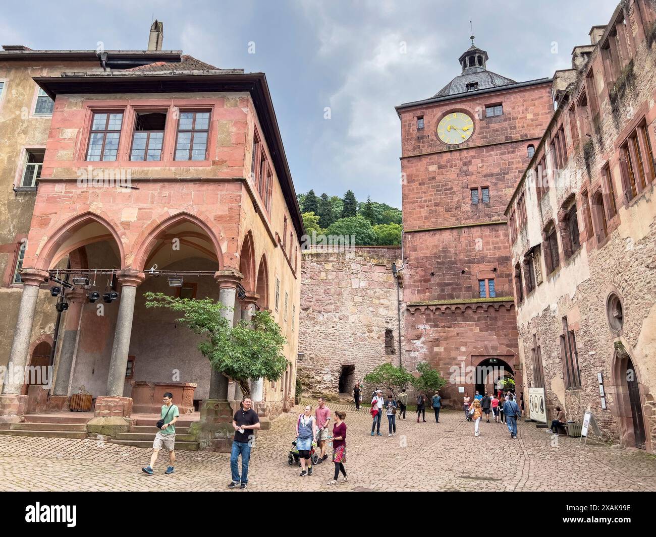 Europe, Germany, Baden-Württemberg, Heidelberg, Tourists in the ...