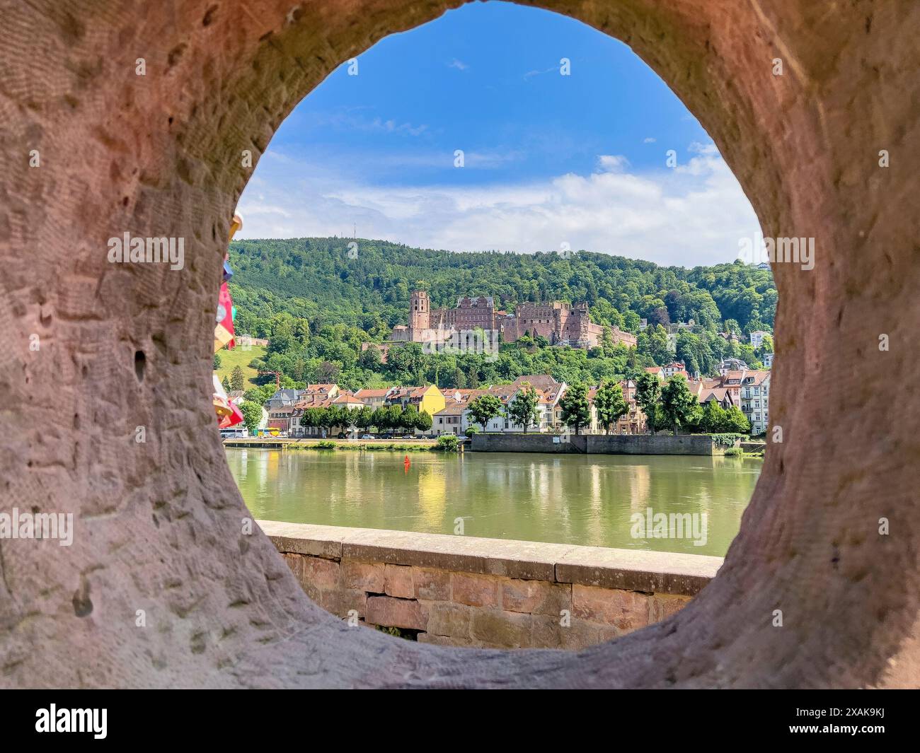 Europe, Germany, Baden-Württemberg, Heidelberg, View over the Neckar to ...