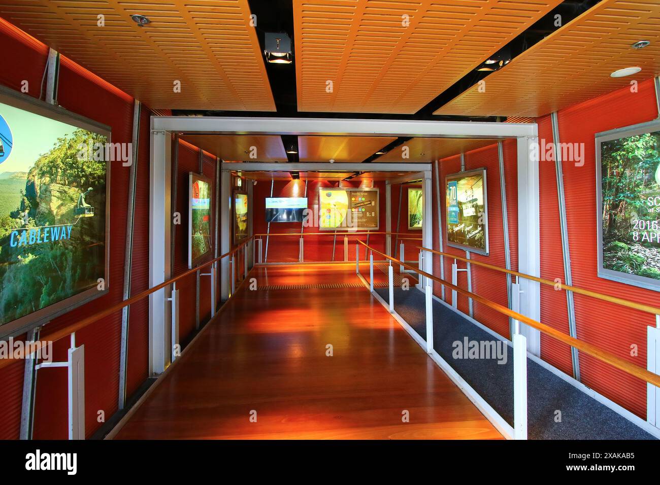 Hallway of Scenic World, a famous tourist attraction of the Blue ...
