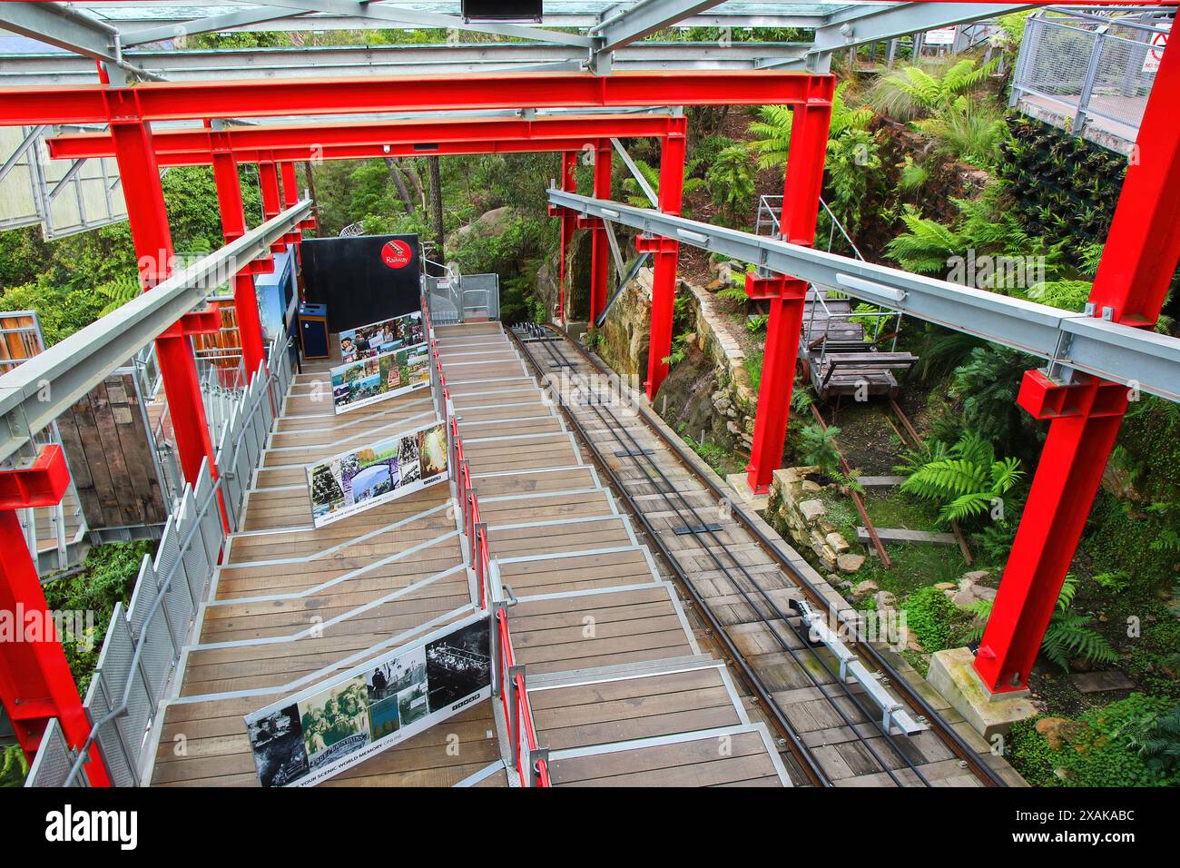 Katoomba, Australia - March 2, 2023 : Bottom station of the Scenic ...