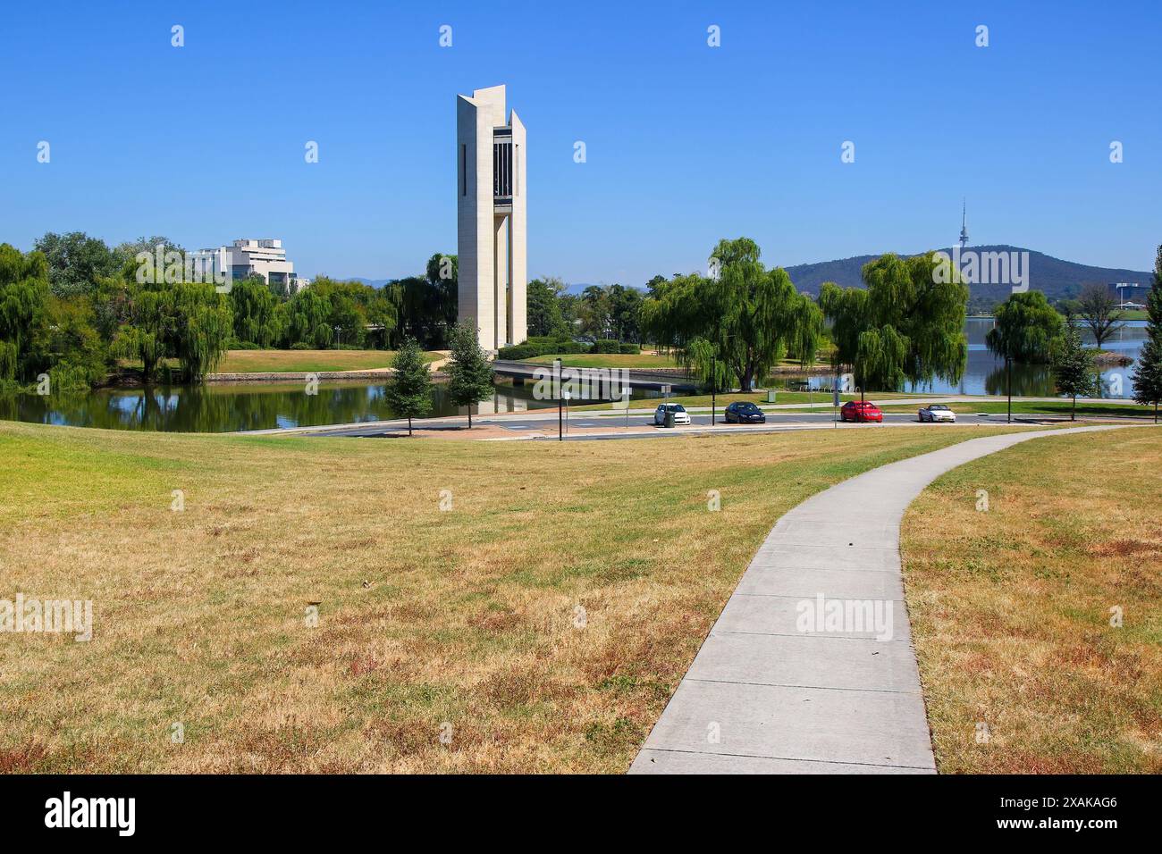 National Carillon of Australia on Queen Elizabeth II island on the ...