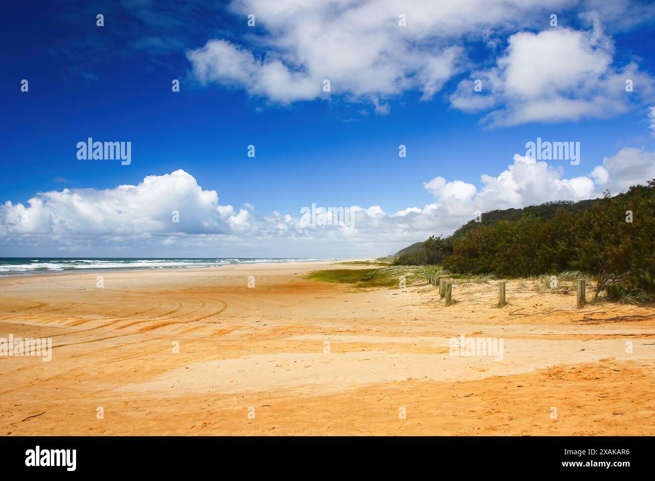 The Pinnacles are coloured sands cliffs located along the 75 mile beach ...