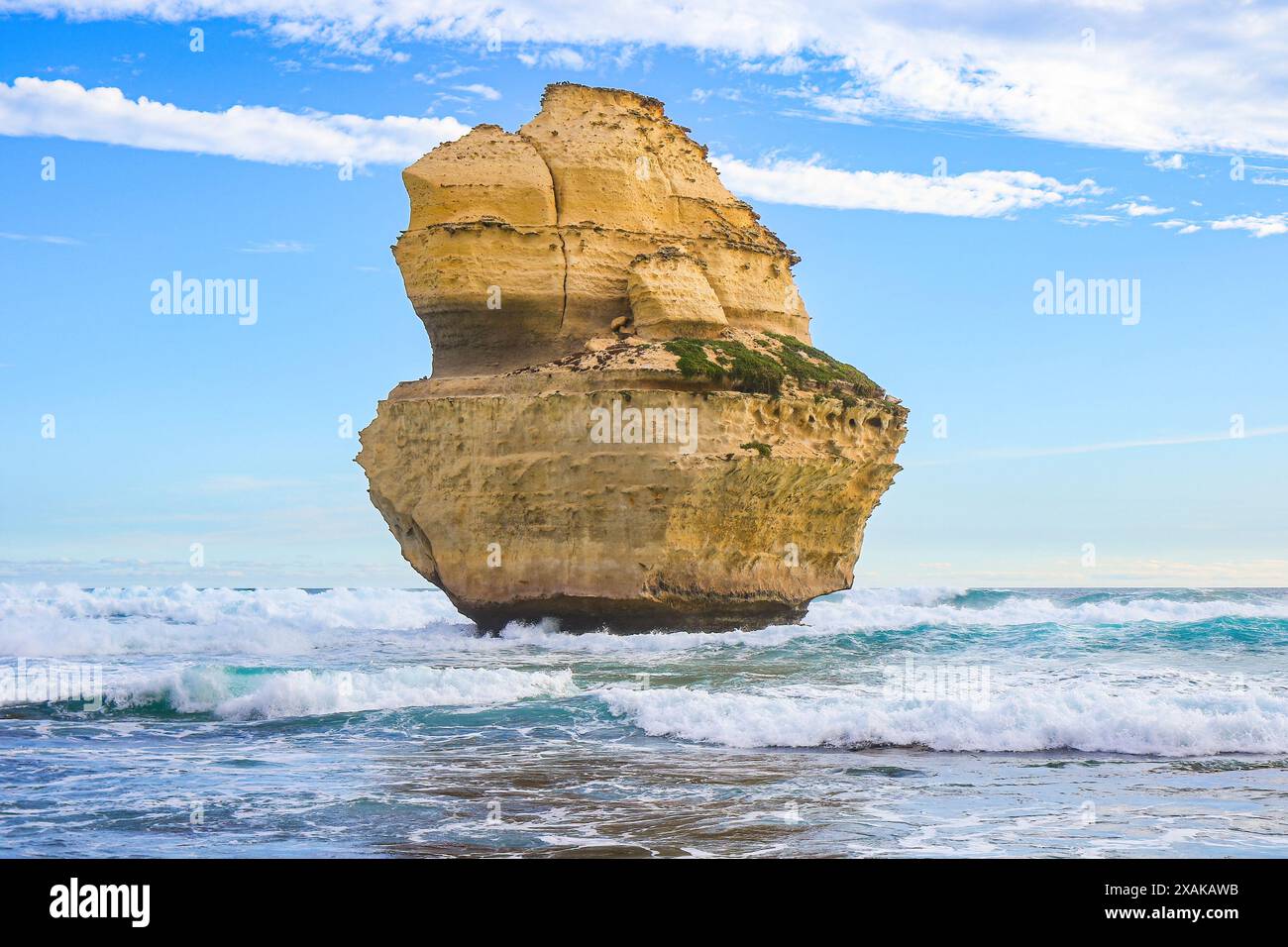 Offshore limestone stack on Gibson Beach at the Twelve Apostles Marine ...