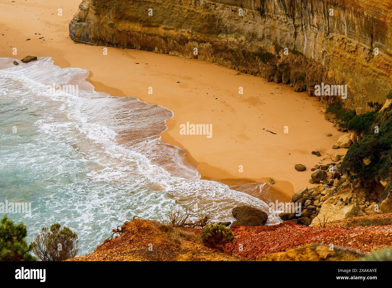 Beach of the Twelve Apostles, a collection of limestone stacks in the ...
