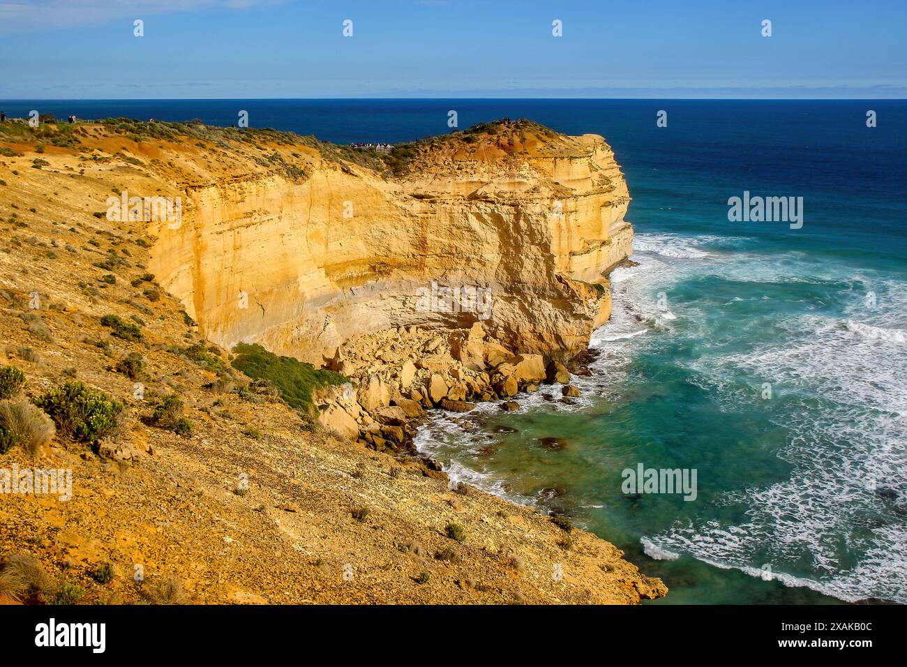 Castle rock at the Twelve Apostles, a collection of limestone stacks in ...